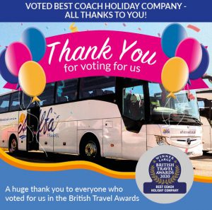 Alfa Travel wins GOLD for the Best Coach Holiday Company at the British ...